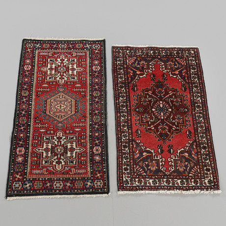 ORIENTMATTOR, 2 stycken, persiska. Mattor & Textil - Mattor - Auctionet