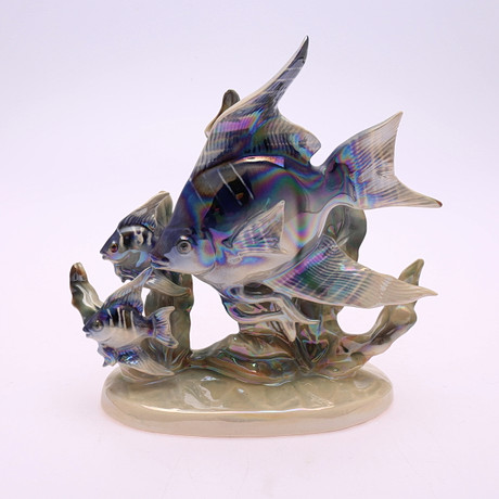FIGURINE, fish, porcelain, Jema, Holland. Ceramics & Porcelain ...
