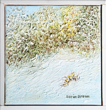 KARIN OLSSON. "Vinter", olja på duk, signerad Karin Olsson. Konst - Måleri - Auctionet