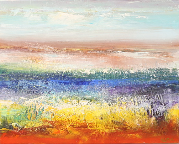 JANE MORTEN. Olja på duk, "Spring-fever", signerad. Konst - Måleri ...