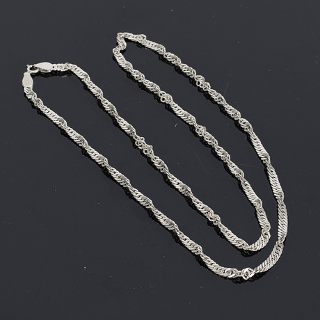 (B12) COLLIER, Sterling silver, so-called, "Cordell chain", 19/2000s ...