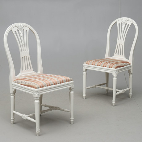 STOLAR, 1 par, "Axet", gustaviansk stil, 1900-talets andra hälft ...