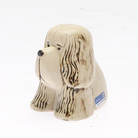 LISA LARSON. hund, Spaniel, ur serien kennel, stengods, Gustavsberg ...