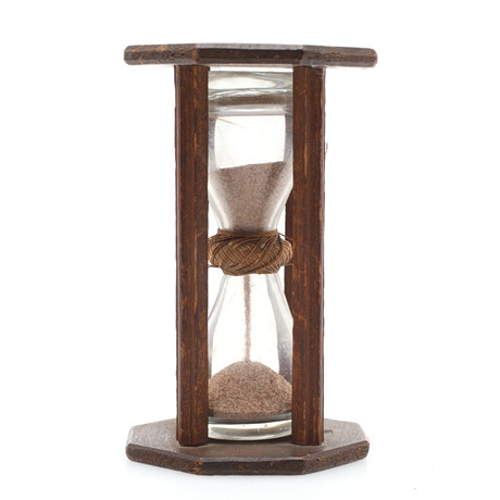 HOUR GLASS, wood, sand, glass, circa 1900. Collectables - Technica ...