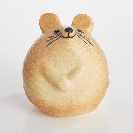 LISA LARSON, mus, figurin, stengods, märkt LISA L, inpressad märkning ...