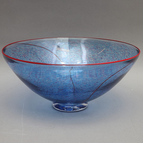 BERTIL VALLIEN. Bowl, "Meridian", glass, Kosta Boda. Glass - Utility ...