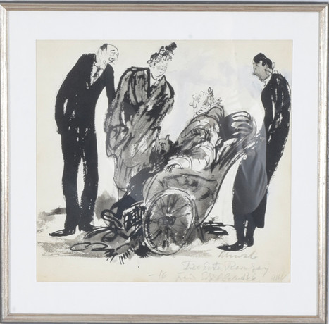 EGIL SCHWAB. Pen-and-ink drawing. Art - Drawings - Auctionet