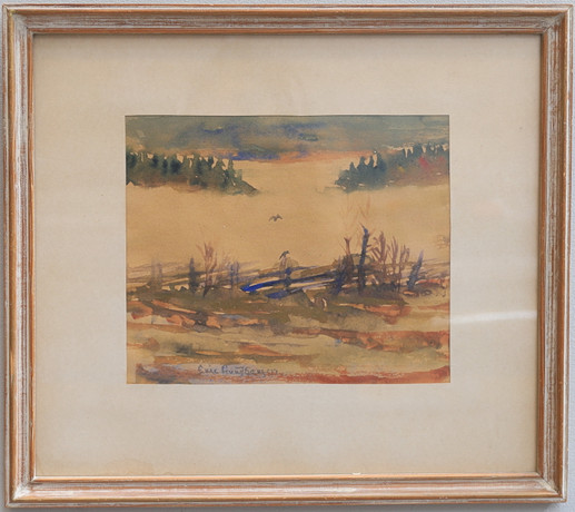 ERIC LUNDBERG. akvarell, signerad. Konst - Måleri - Auctionet