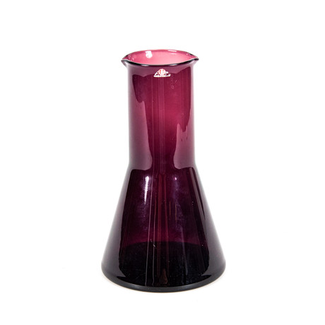 KARAFF, Iittala, violett glasmassa, 1900-talets mitt. Glas - Konstglas ...