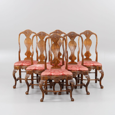 SILLAS, 6 piezas, rococó, siglo XVIII. Muebles - Sillas y sillones ...
