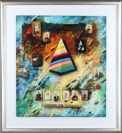 JÖRGEN WARING. Collage in oil, acrylic and mixed media on paper ...