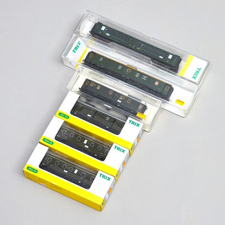 TRIX. Personvagnar, 6 st, 23309, 23310, 23311, 23314, 23317, 13326, H0 ...