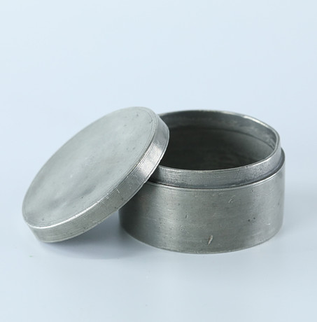 JOHAN ERIC SCHULT 1775-1820. Lock box, pewter, Uppsala, 1820. Silver ...