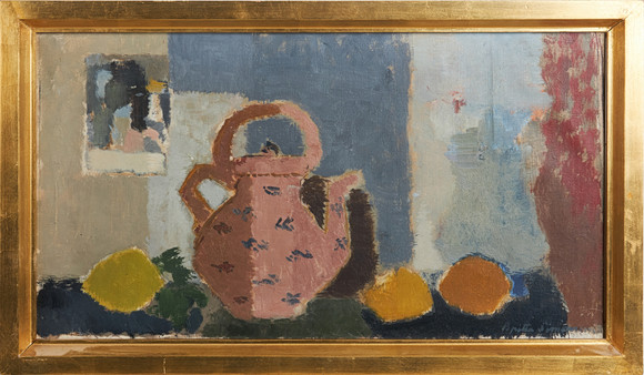 BRITTA SIMONSSON: "Still life", oil painting on canvas, signed Britta ...