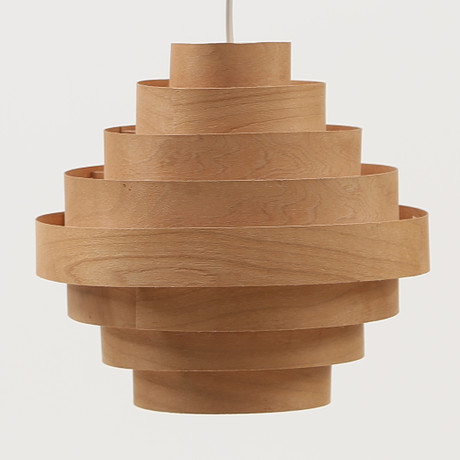 TAKLAMPA, trä, 1900-tal. Belysning & Lampor - Taklampor - Auctionet