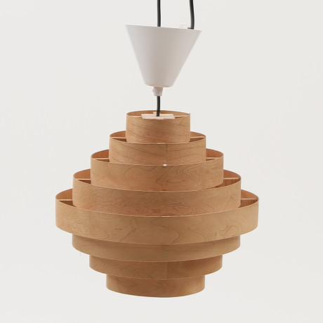 TAKLAMPA, trä, 1900-tal. Belysning & Lampor - Taklampor - Auctionet