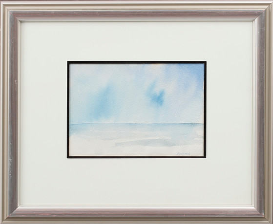 GUN BRITT LAWURN. "Stilla hav", akvarell, signerad. Konst - Måleri ...