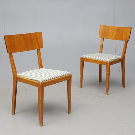 STOLAR, 1 par, 1940-tal. Möbler - Fåtöljer & Stolar - Auctionet