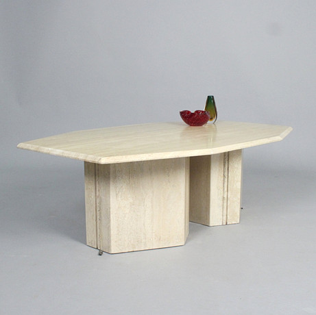Travertine coffee table in an extravagant shape. Furniture - Tables ...
