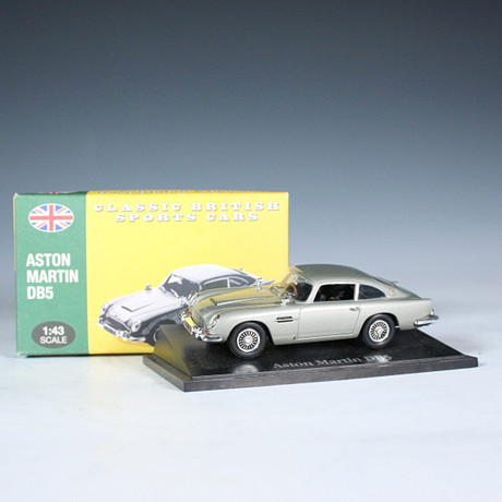 ATLAS EDITIONS, Classic British Sports Car. 'Aston Martin DB5', silver ...