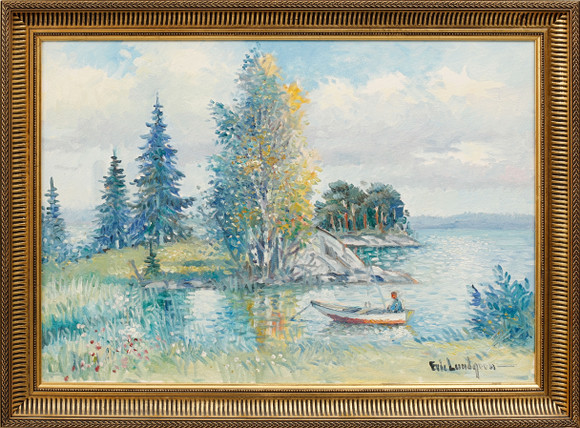 ERIC LUNDGREN. Järnsjön, Årjäng, oil on canvas, signed. Art - Paintings ...
