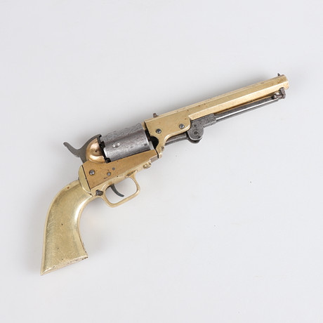 REVOLVER, 19th century, brass. Weapons & Militaria - Guns & Rifles ...