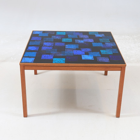 ALGOT TÖRNEMAN & DAVID ROSÉN. soffbord, "Blå Kvadrat", för Nordiska ...