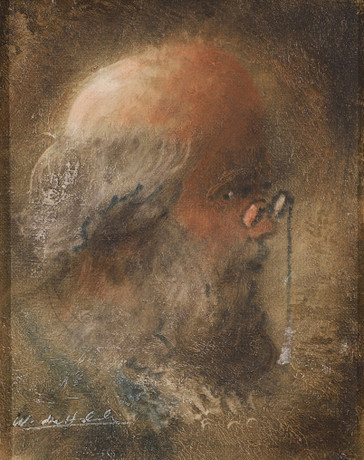 WALTER DUHALDE. Porträtt, olja på duk, signerad W. Duhalde. Konst ...