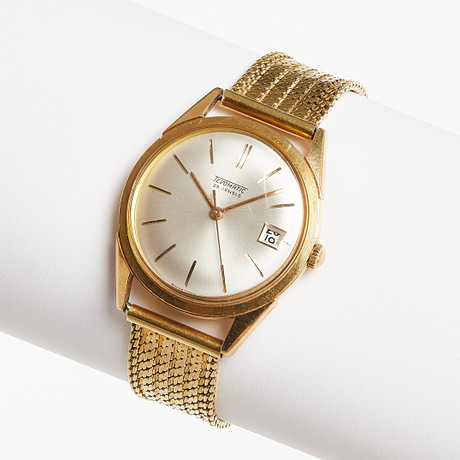 MEN'S BRACELET, Tevomatic, gold 18k, 25 jewels. Clocks & Watches ...