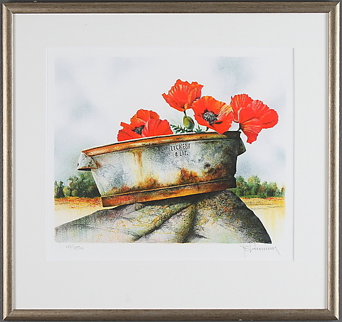 NILS ERIK JOHANSSON. Color lithograph, signed and numbered 10/290. Art ...