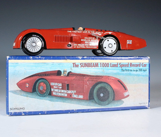 SCHYLLING. 'The Sunbeam 1000 Land Speed Record Car', sheet metal. Toys ...