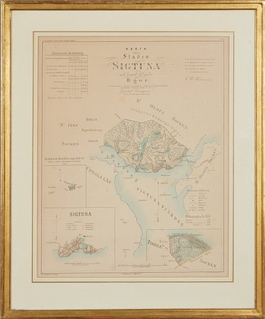 SIGNATURE TUNA. Map of the City of Sigtuna. with accompanying Egos ...