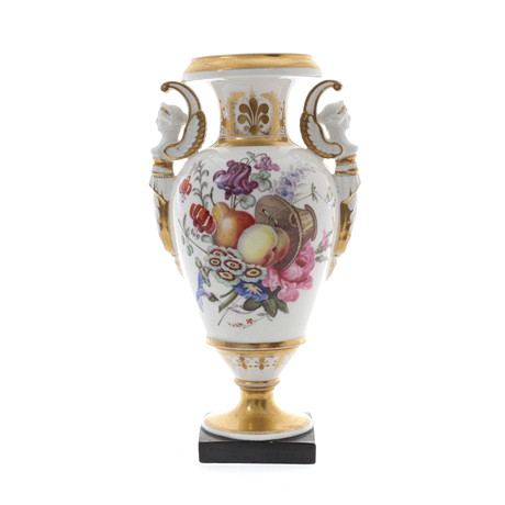 A NANTGARW PORCELAIN CLASSICAL VASE IN FRENCH EMPIRE STYLE, CIRCA 1820 ...