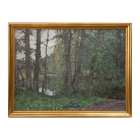 ALFRED BERGSTRÖM, oil on canvas, not signed. Art - Paintings - Auctionet