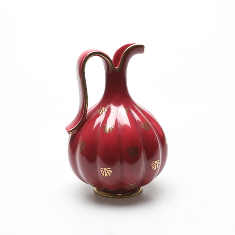 ARTHUR PERCY. VAS, keramik, Gefle "Rubin" 1900-tal. Keramik & Porslin ...