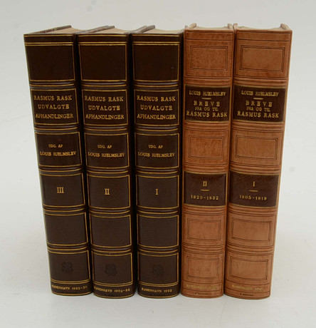 Rasmus Rask, Letters and Selected theses. 5 volumes. Books, Maps ...