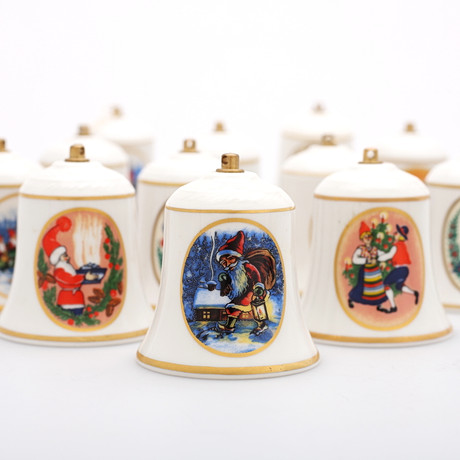 JULKLOCKOR, 12 st, porslin, Rörstrand. Keramik & Porslin - Europeiskt ...