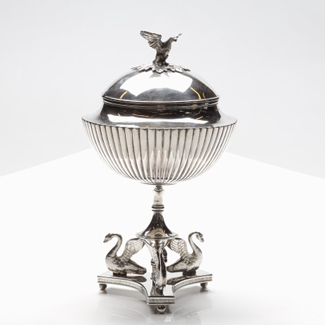 CARL MAGNUS RYBERG. sockerskål, silver, empire, Stockholm, 1816. Silver ...
