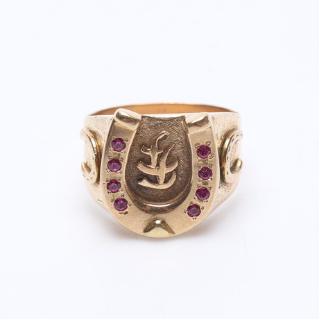 HÄSTSKO RING, Guld, ca 15,6 gram, 14K. Smycken & Ädelstenar - Ringar ...