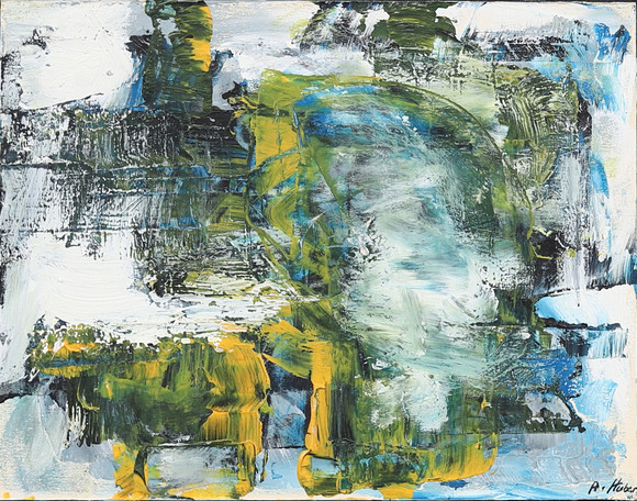 ALEXIUS HUBER. Composition, oil on Board, signed. Art - Paintings ...