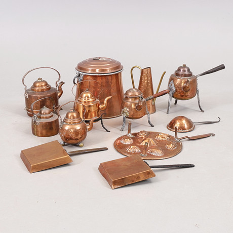 COPPER OBJECTS, A Collection, 19th/20th century. Silver & Metals ...
