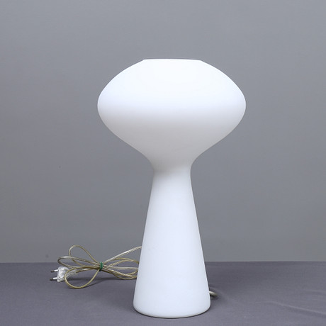 BORDSLAMPA, opalinglas, Uno Westerberg, Zero Lightning, Pukeberg ...