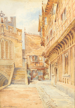 SOPHIE D'OUSELEY (1852-1932). The Leycester Hospital. Art - Drawings ...