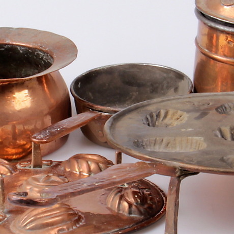 COPPER ITEMS, 5 parts, copper, 1700s / 1800s. Silver & Metals - Pewter ...