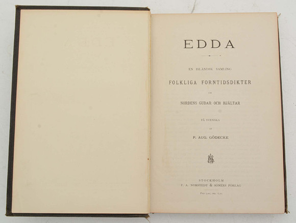 Edda. An Icelandic collection of ancient folk poems about Nordic gods ...