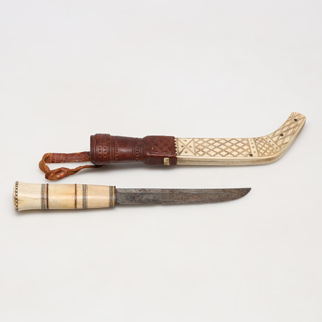 KNIFE, Sami, half horn, first part of the 20th century. Weapons ...