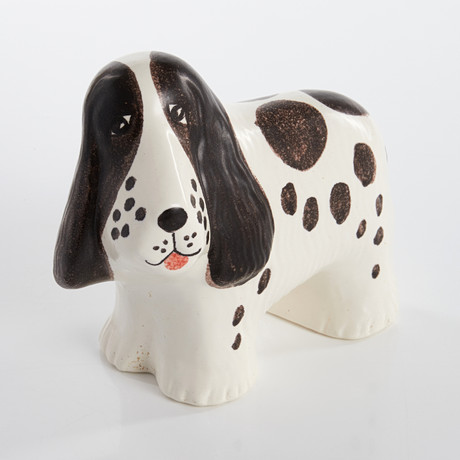 LISA LARSON. Figurin, Spaniel, ur serien Kennel, märkt LISA L, made in ...