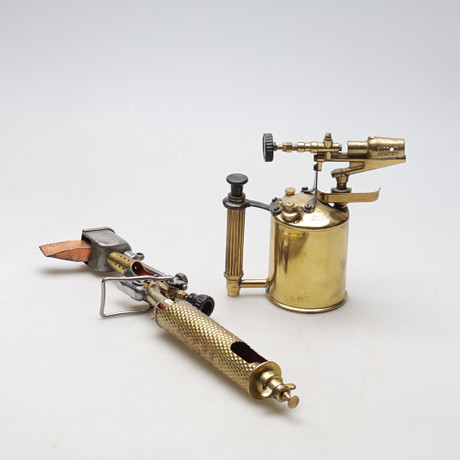 BLOWER LAMP AND SOLDER PISTON, cut through, Max Sievert, 20th century ...