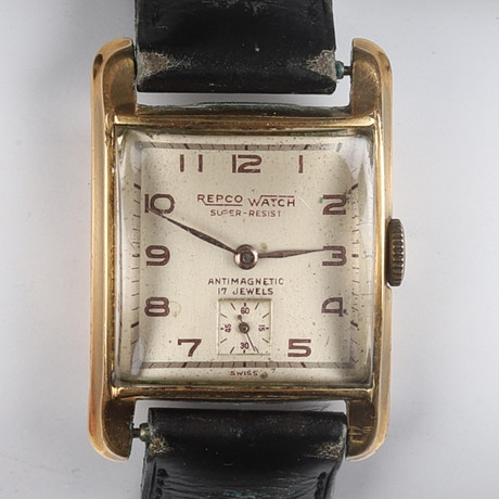 WRIST WATCH, 18K red gold, Repco Watch. Clocks & Watches - Wristwatches ...