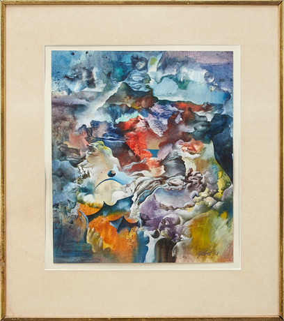 THEO GERBER, (Schweiz 1928-1997): "Retour en Skandinavie", signerad och ...